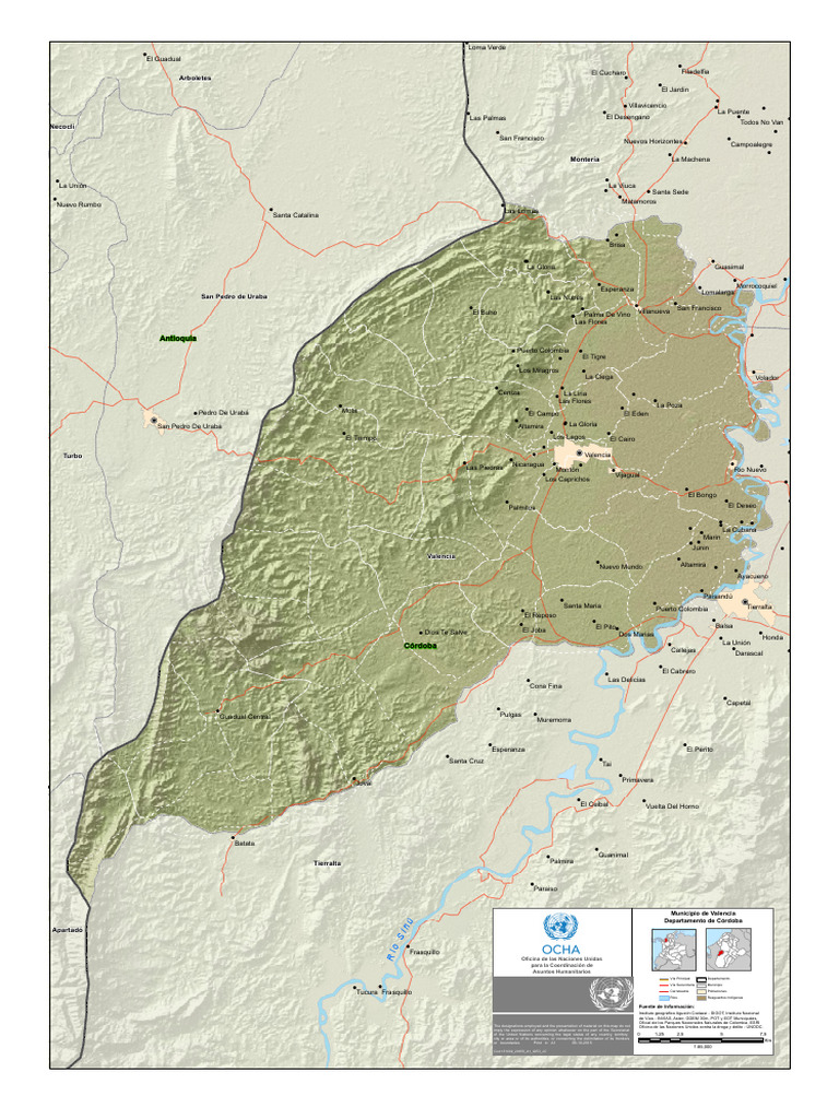 Colombia Municipio de Valencia- CROQUI | PDF