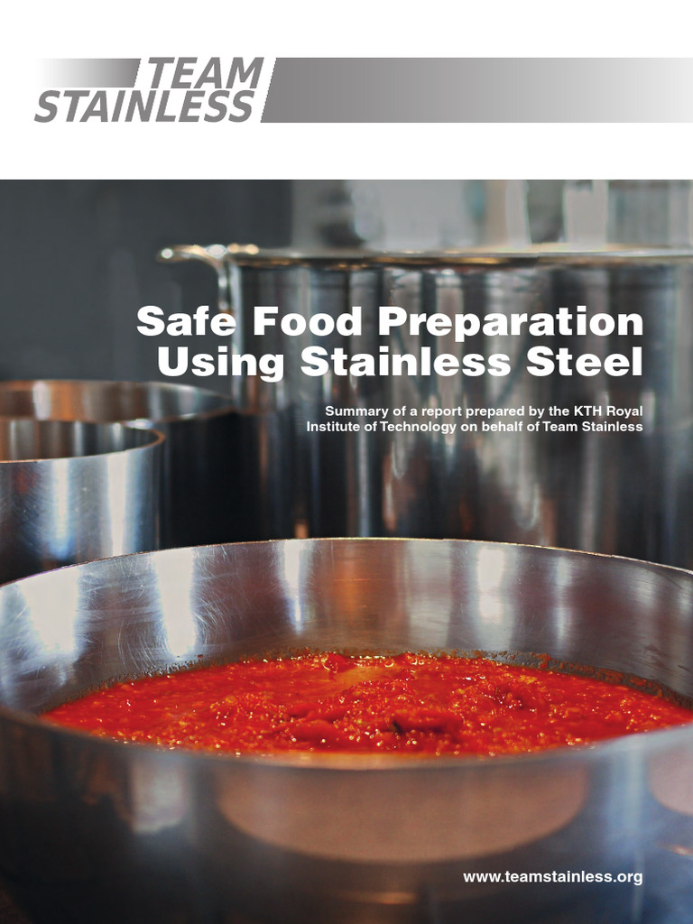 Safe Food Prep with Stainless Steel | PDF | Stainless Steel | Steel