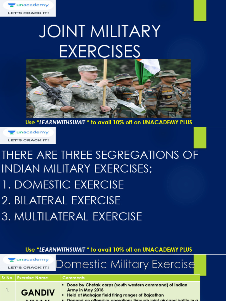 Overview of Indian Military Exercises | PDF | International Security ...