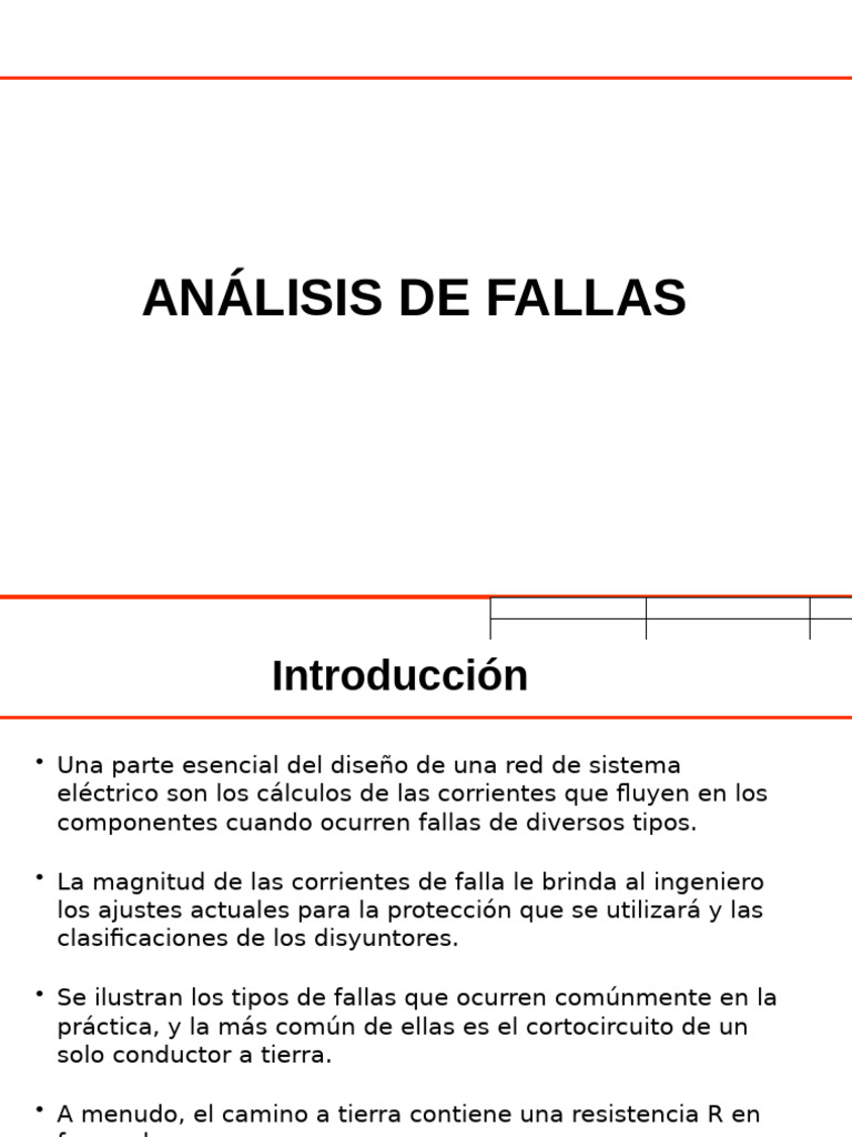 PS Tema 5a - ANÁLISIS DE FALLAS - Copie | PDF | Corriente eléctrica | Generador eléctrico