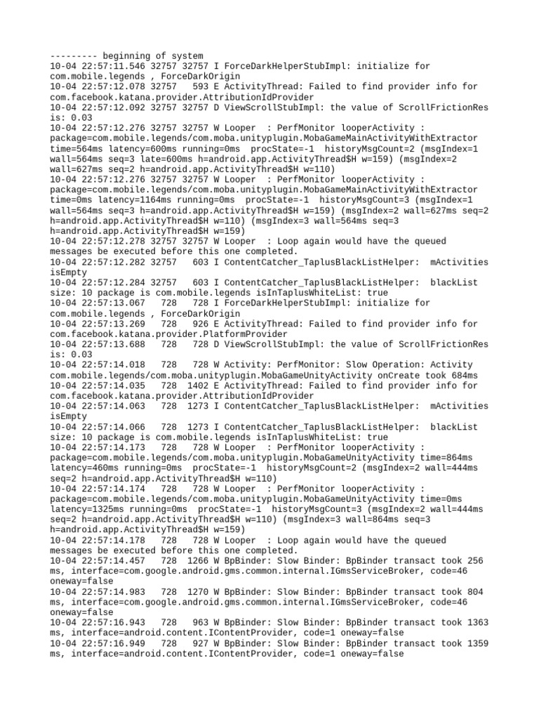 ML Logcat 1759647145198 | PDF | Software Engineering | Computing