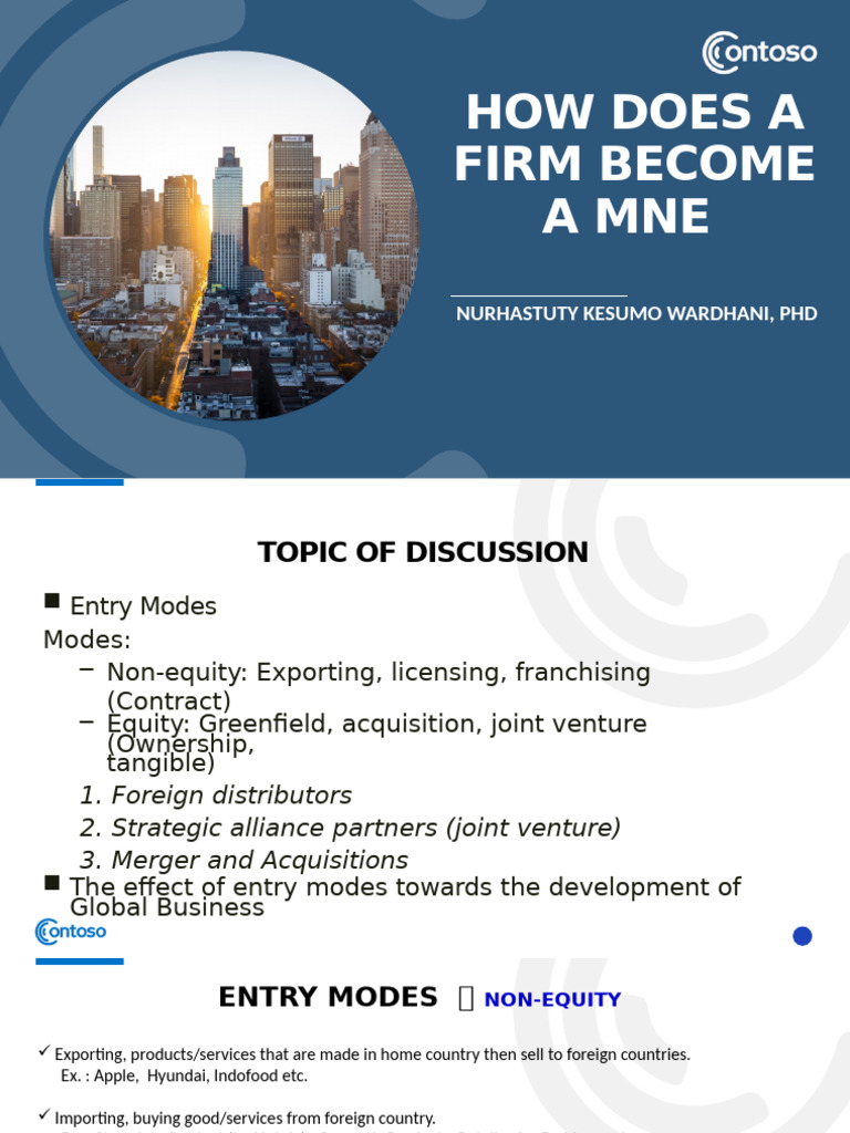 How Does A Firm Become A MNE | PDF | Franchising | Mergers And Acquisitions