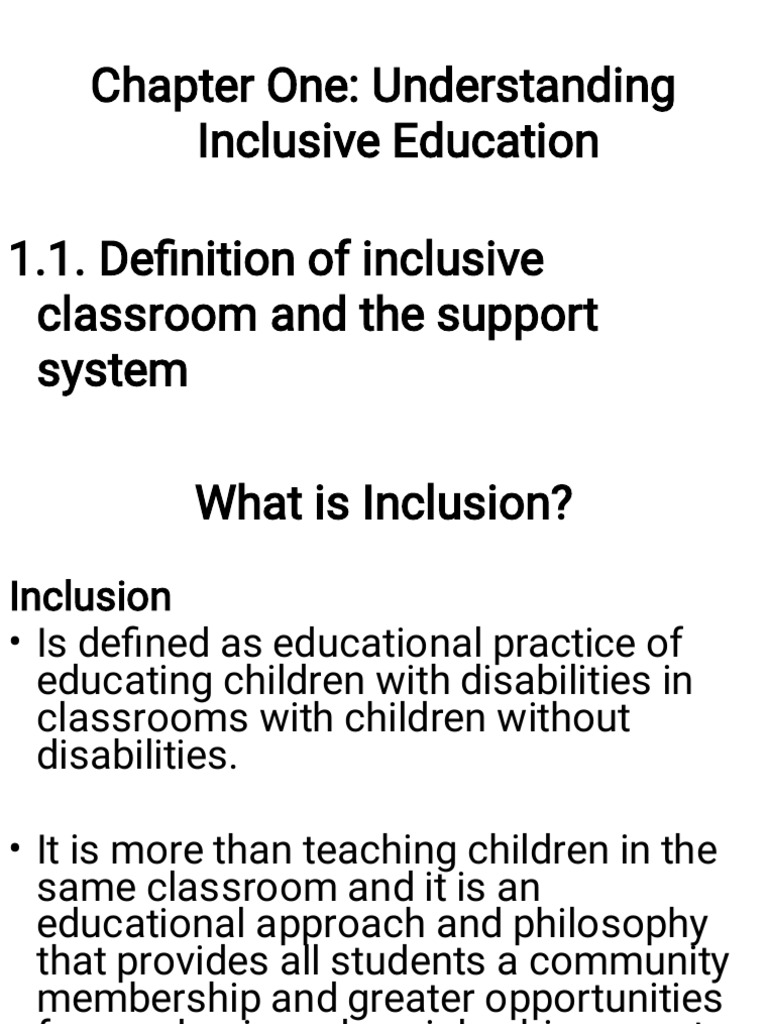 Understanding Inclusive Education Basics | PDF | Inclusion (Education ...