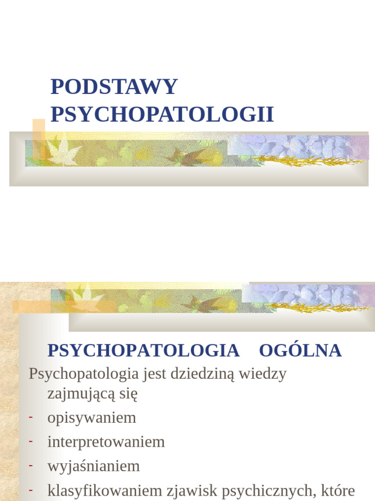 Psychiatria | PDF
