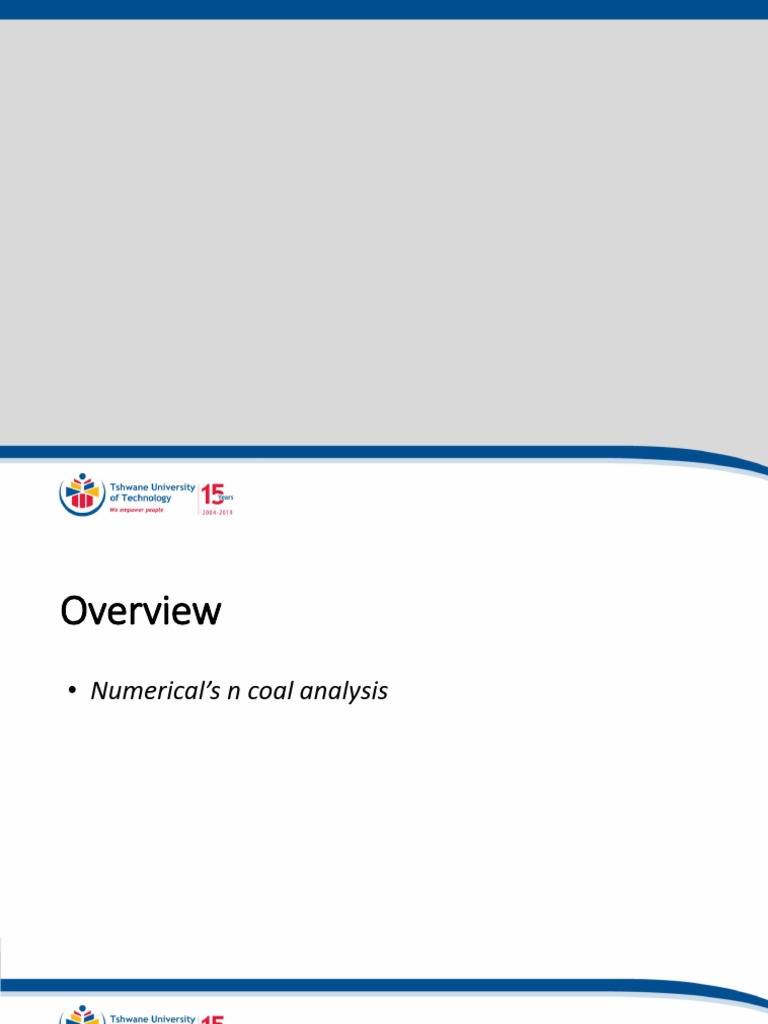 Coal Analysis Techniques and Methods | PDF | Materials | Physical Sciences