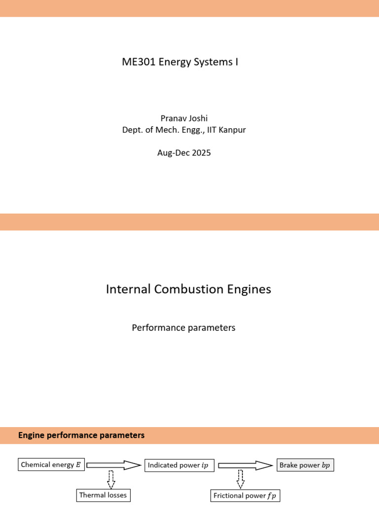 IC Engines Performance Parameters - Ae41779a 6159 4c0f 8b46 ...