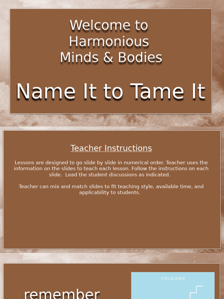 12 - Name It To Tame It | PDF