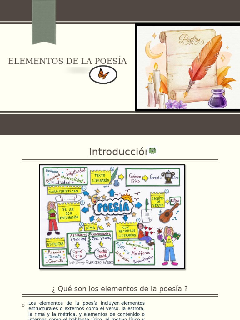 Elementos Clave de la Poesía | PDF | Poesía | Las artes
