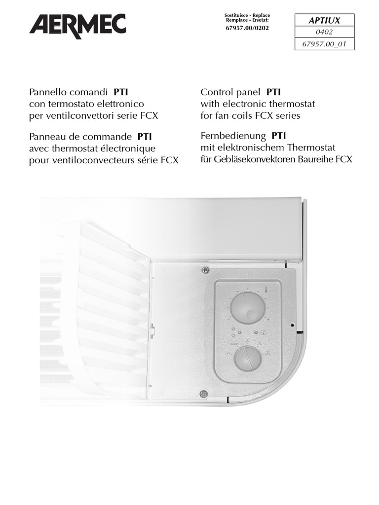 Aermec Pti Installation Manual Eng | PDF | Building Automation ...