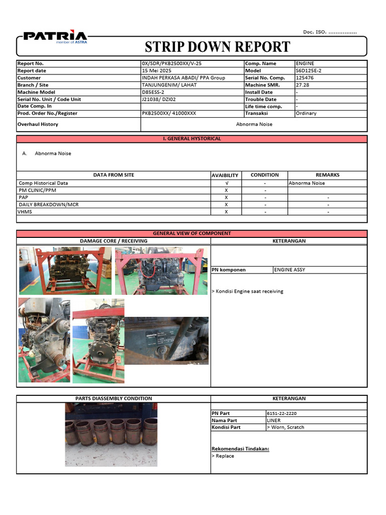 Pkb2500 SDR Eng D85ess-2 Indah Perkasa Abadi Tje | PDF | Bearing ...