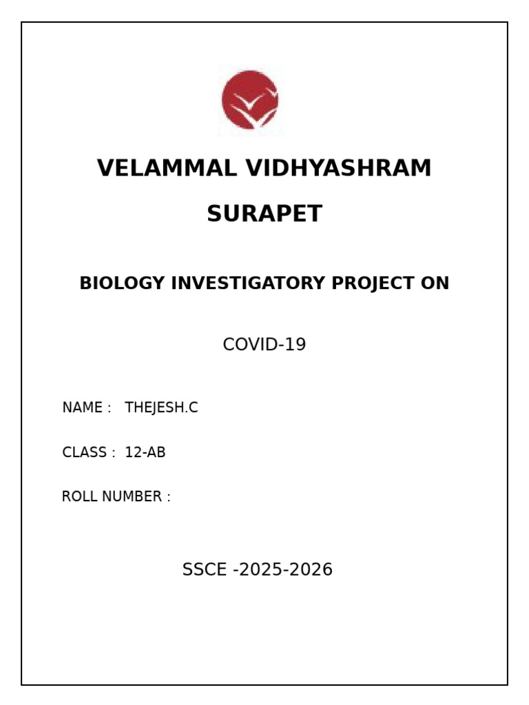 COVID-19 Biology Project Overview | PDF | Common Cold | Diseases And ...