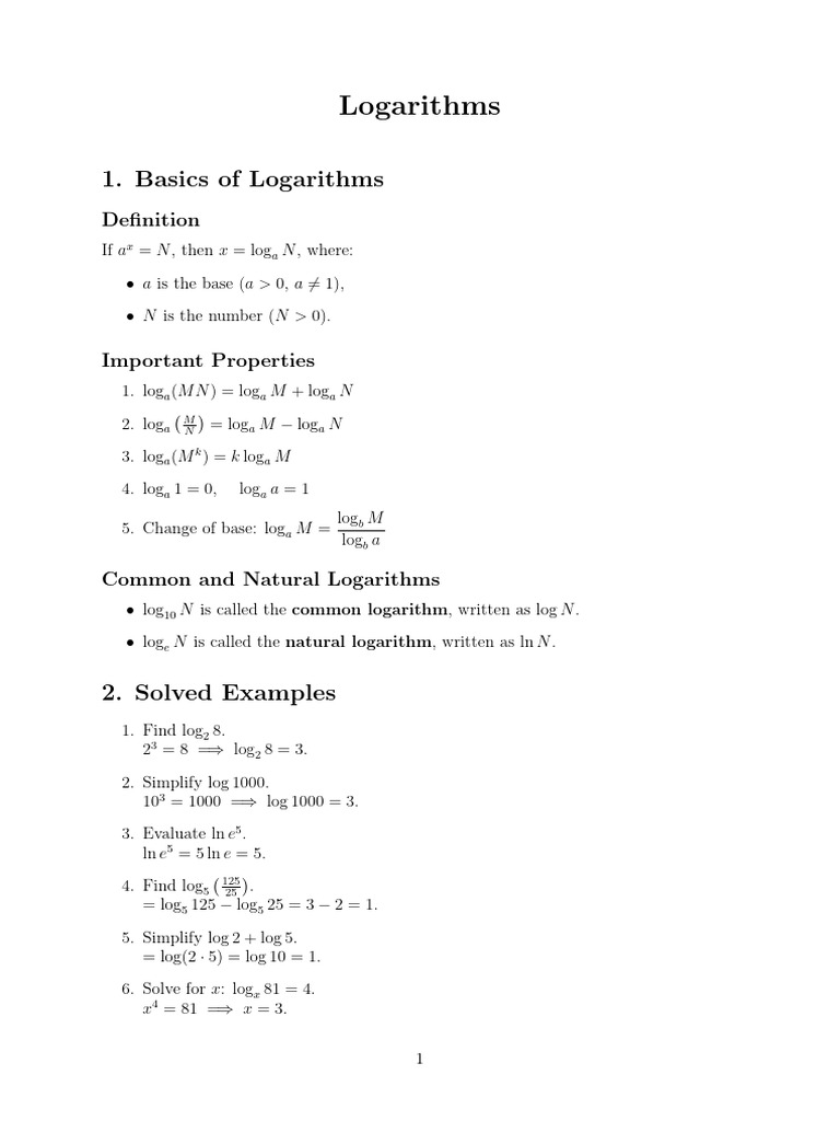 Understanding Logarithms: Basics & Examples | PDF | Chess Theory | Chess