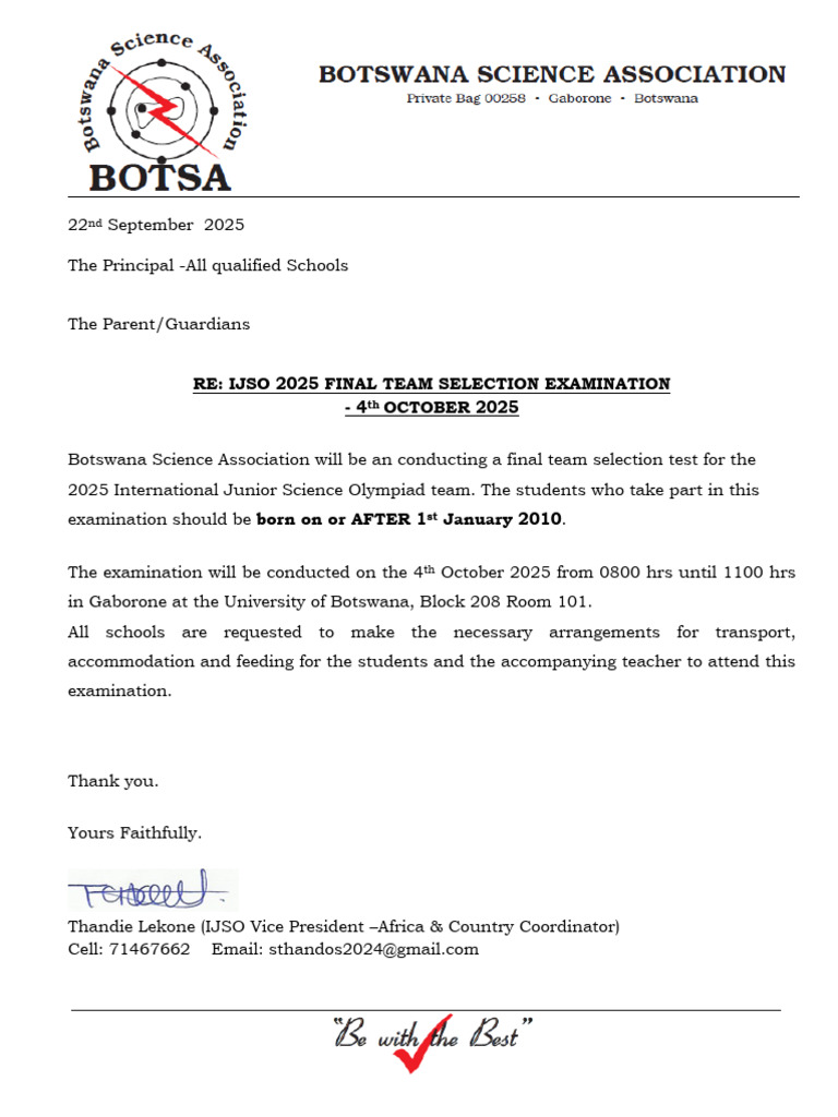 IJSO 2025 4th October | PDF