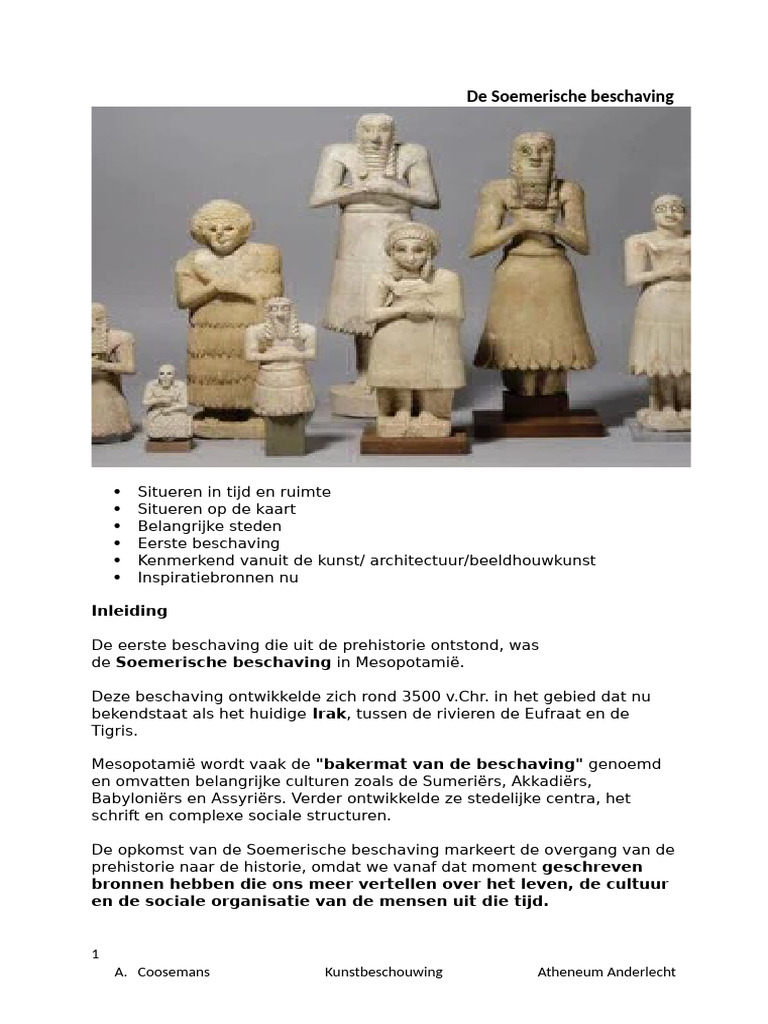 De Soemerische Beschaving | PDF