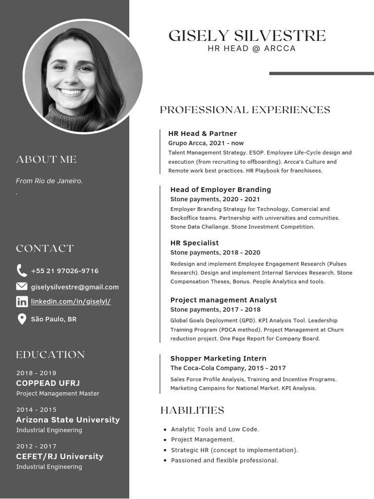 HR Head with Project Management Expertise | PDF | Analytics | Talent ...