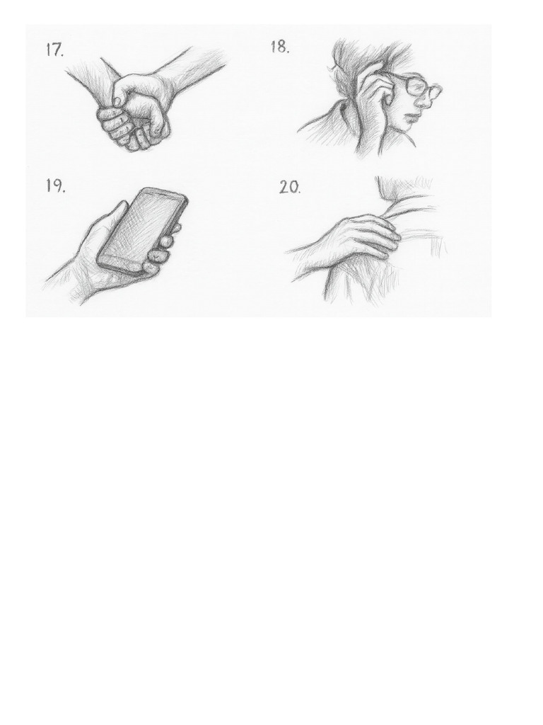 Hand Gestures Drawings 17 To 20 | PDF