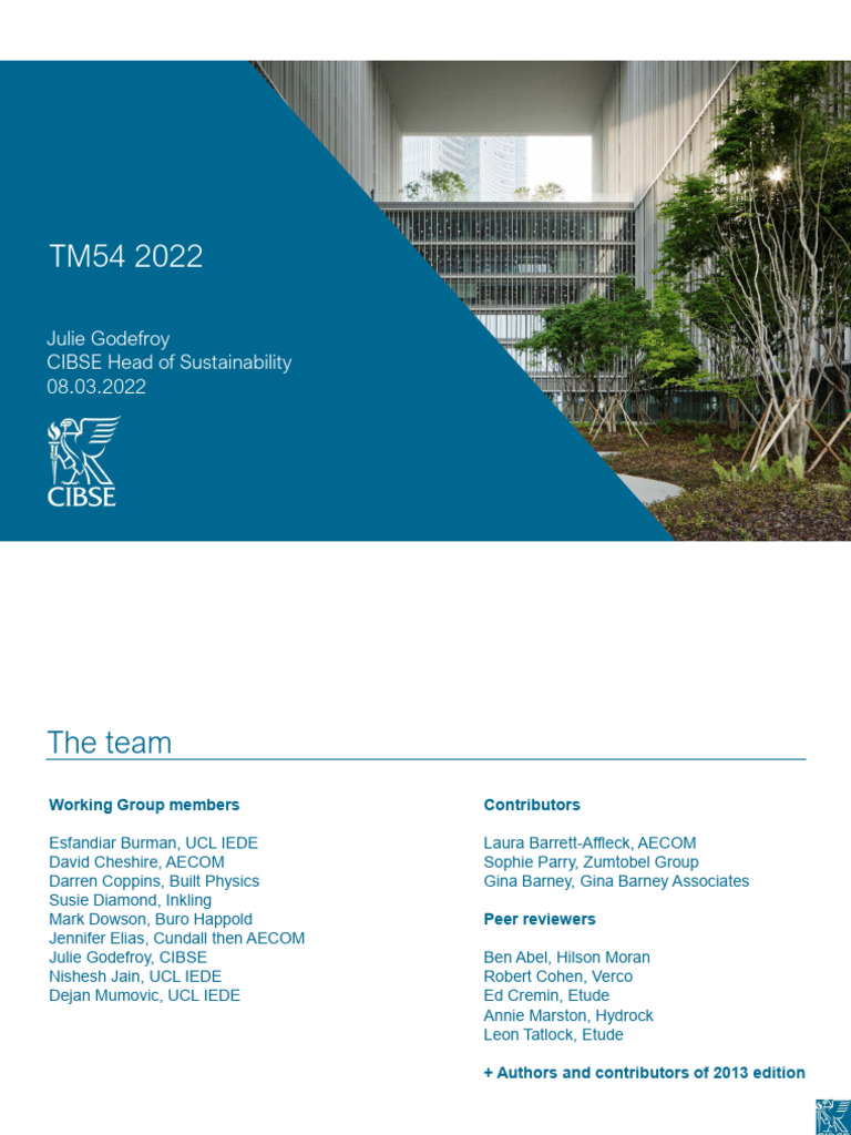 CIBSE TM54: 2022 Energy Modelling Guide | PDF | Sensitivity Analysis