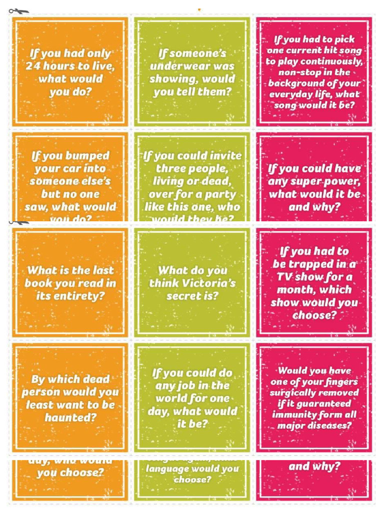 Conditional Speaking Cards | PDF