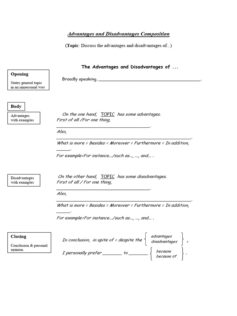 Microsoft Word - Advantages and Disadvantages | PDF