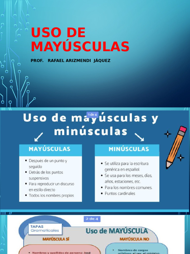 Uso de Mayúsculas | PDF