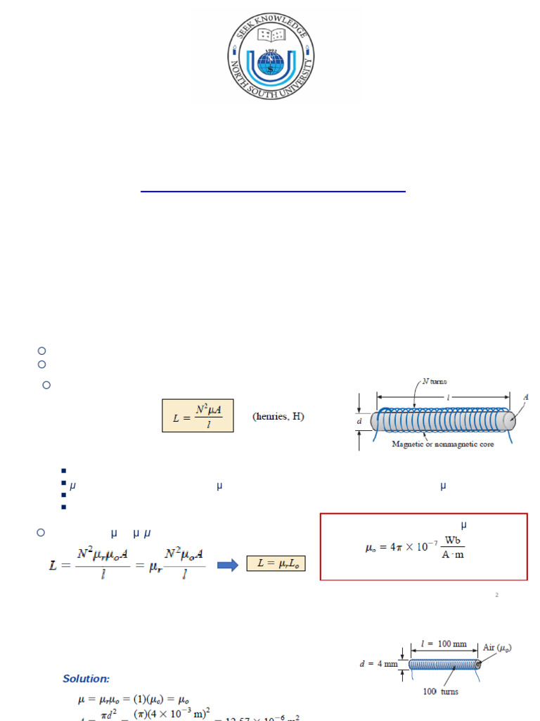 06 Inductor & Inducitive Networks | PDF | Inductance | Inductor