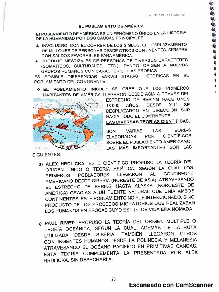 El Poblamiento de América | PDF