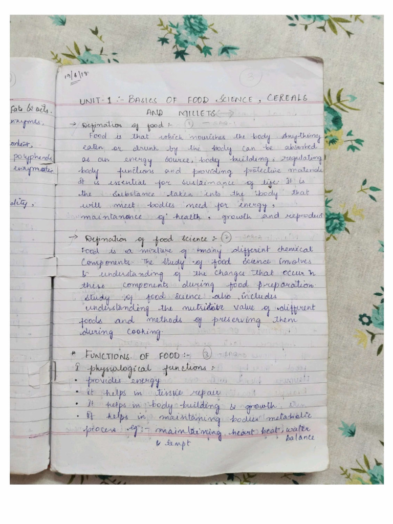 Nutrition 3rd Semester Notes | PDF