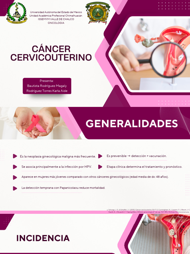 Cáncer Cervicouterino: Prevención y Riesgos | PDF | Cáncer de cuello ...