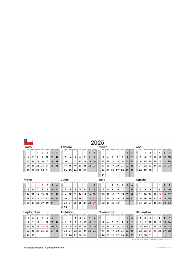 Calendario Michel Zbinden | PDF