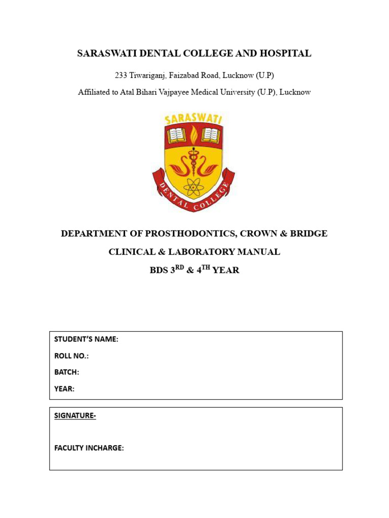 PROSTHO MANUAL - Third&final (Year | PDF | Dentures | Tongue