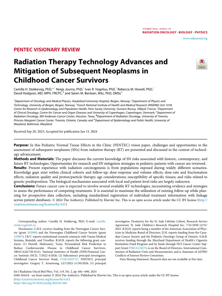 Radiation Therapy Technology Advances and Mitigati | PDF | Radiation ...