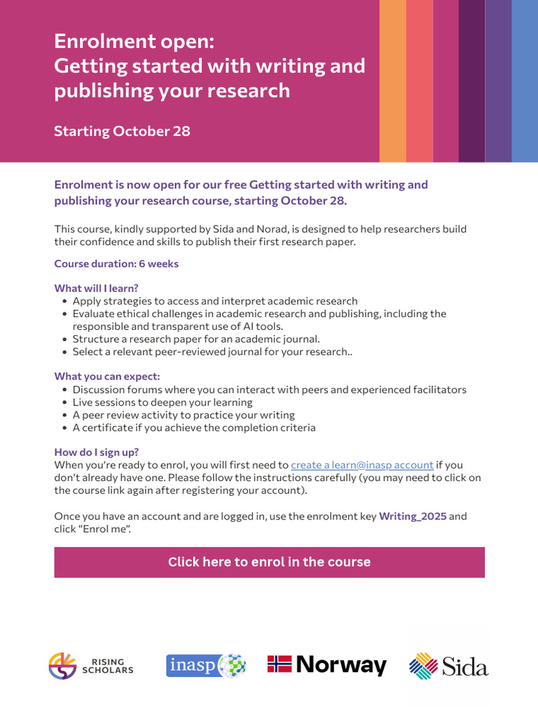 Getting Started With Writing and Publishing Your Research | PDF