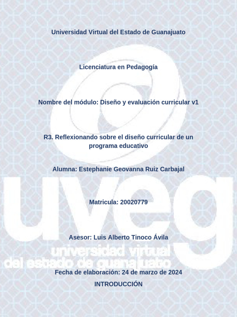 Ruiz Estephanie R3 U1 | PDF | Pedagogía | Ciencia cognitiva