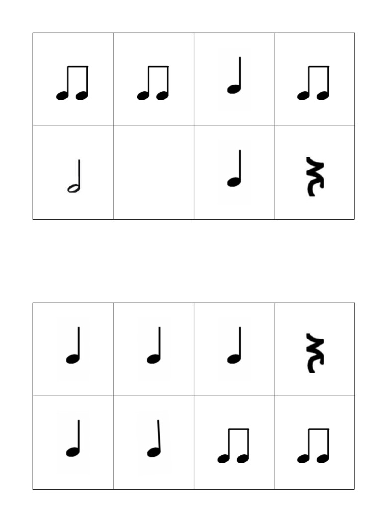 Basic Rhythm Cards | PDF