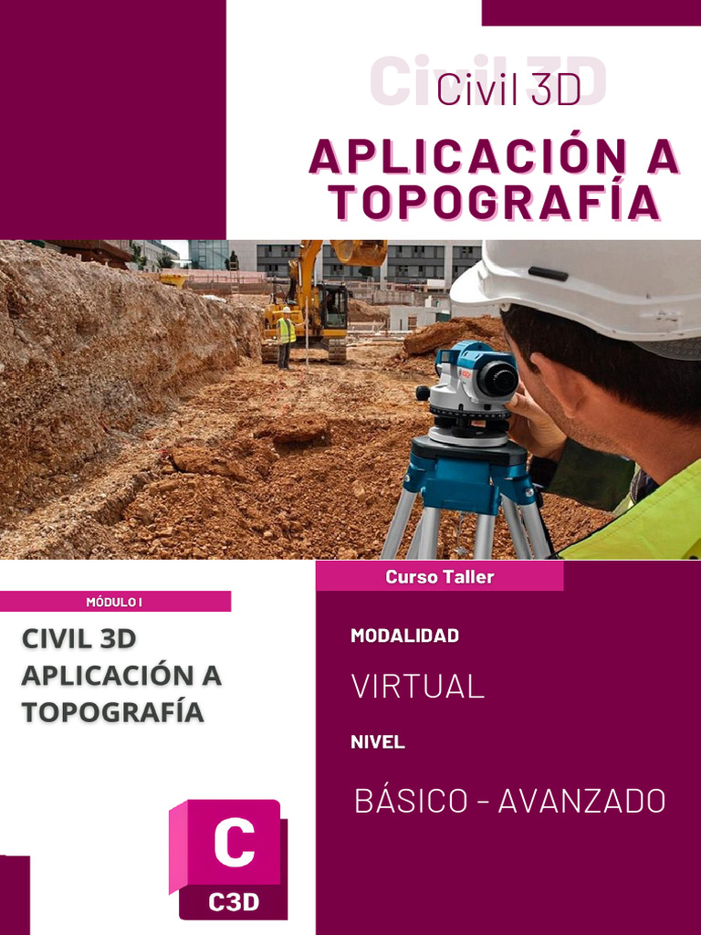 Curso Virtual de Topografía Civil 3D | PDF | Cad automático | Software