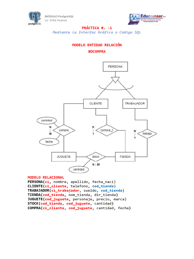Practica 1 - PostgreSQL | PDF