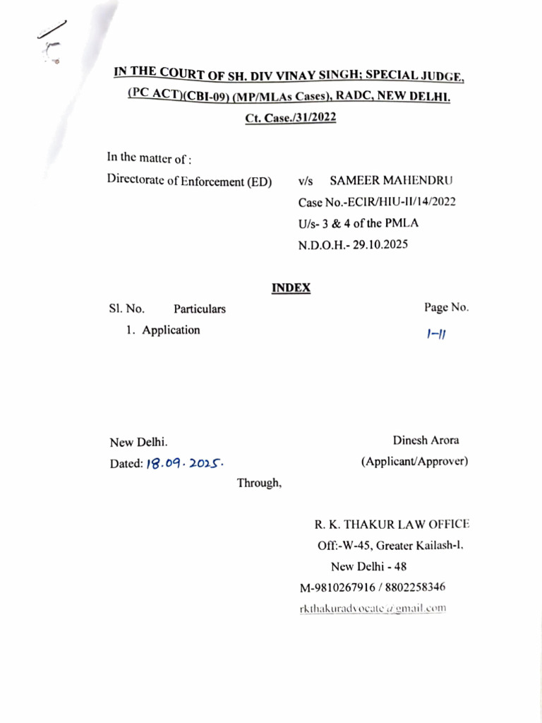Closure of Look Out Circular for Sameer Mahendru | PDF | Bail | Crimes
