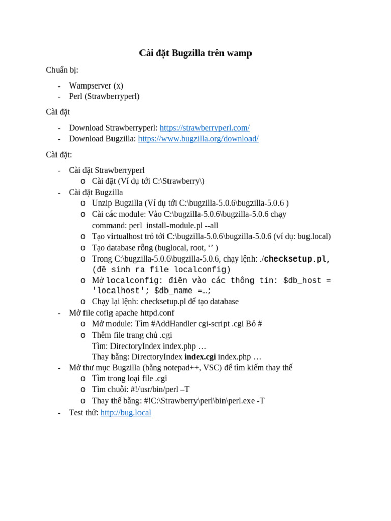 Bugzilla Wamp | PDF