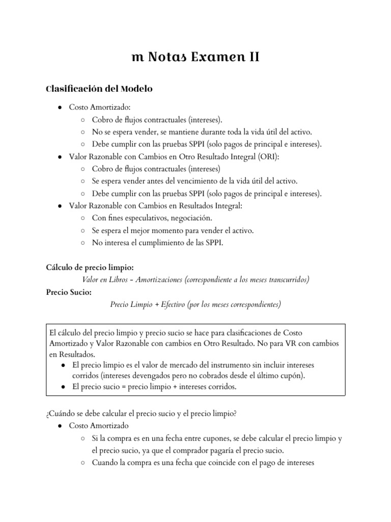 Cálculo de Precio Limpio y Sucio | PDF | Interés | Mercado (economía)