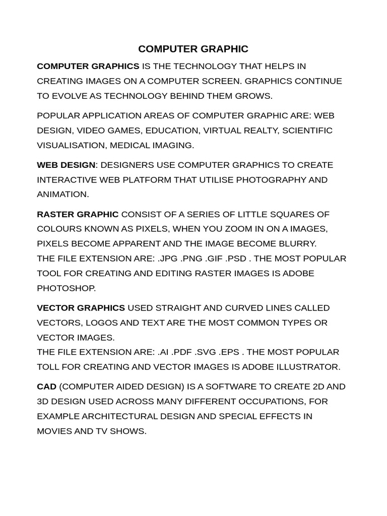 Computer Graphic | PDF