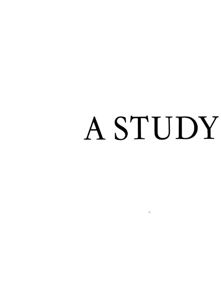 Toynbee Selected A Study of History 1972 | PDF