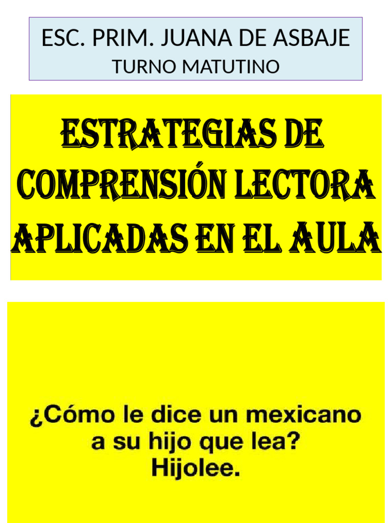 Estrategias de Comprensión Lectora | PDF | Comprensión lectora | Cognición