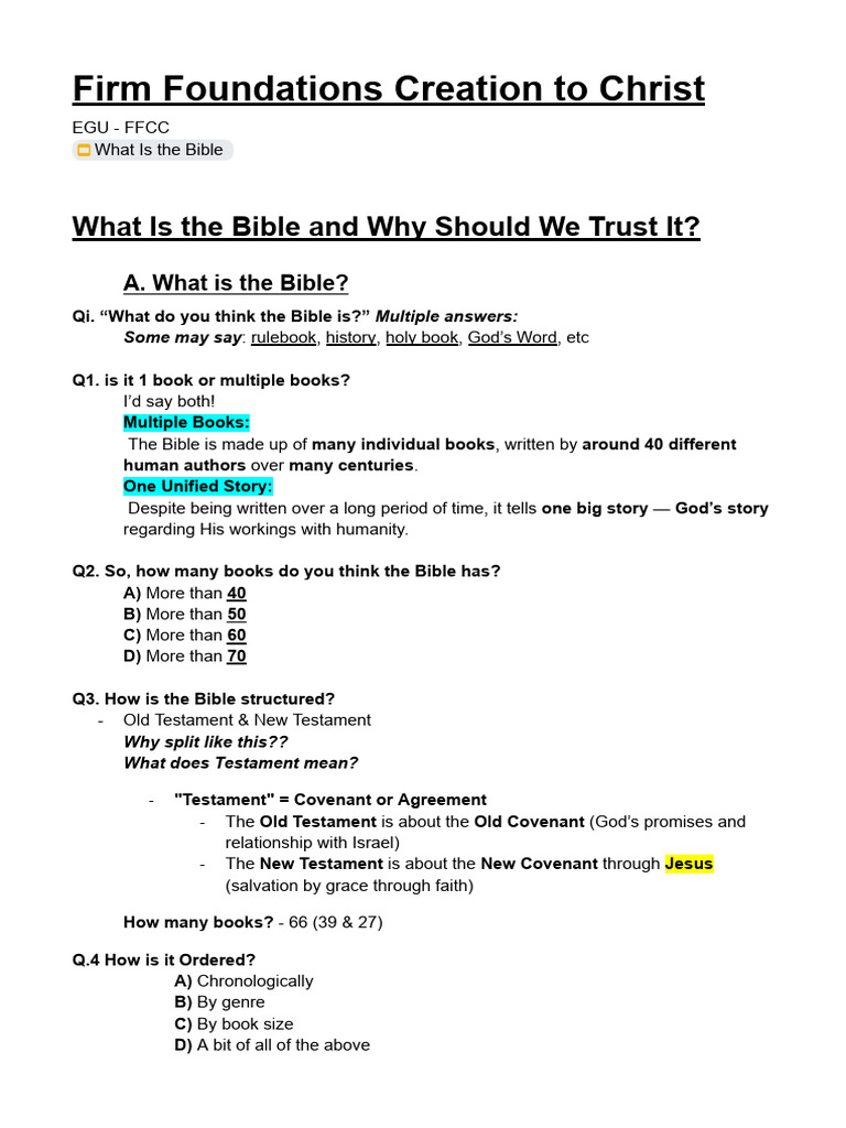 Egu - FFCC | PDF | Jesus | Bible