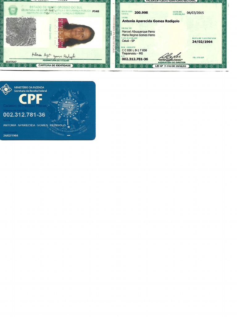 Documentos Pessoais | PDF