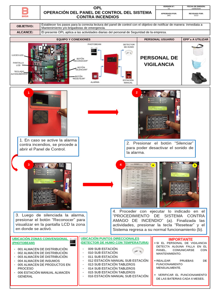 Opl - Uso Correcto Panel de Control Del Sistema Contra Incendios - v01 ...