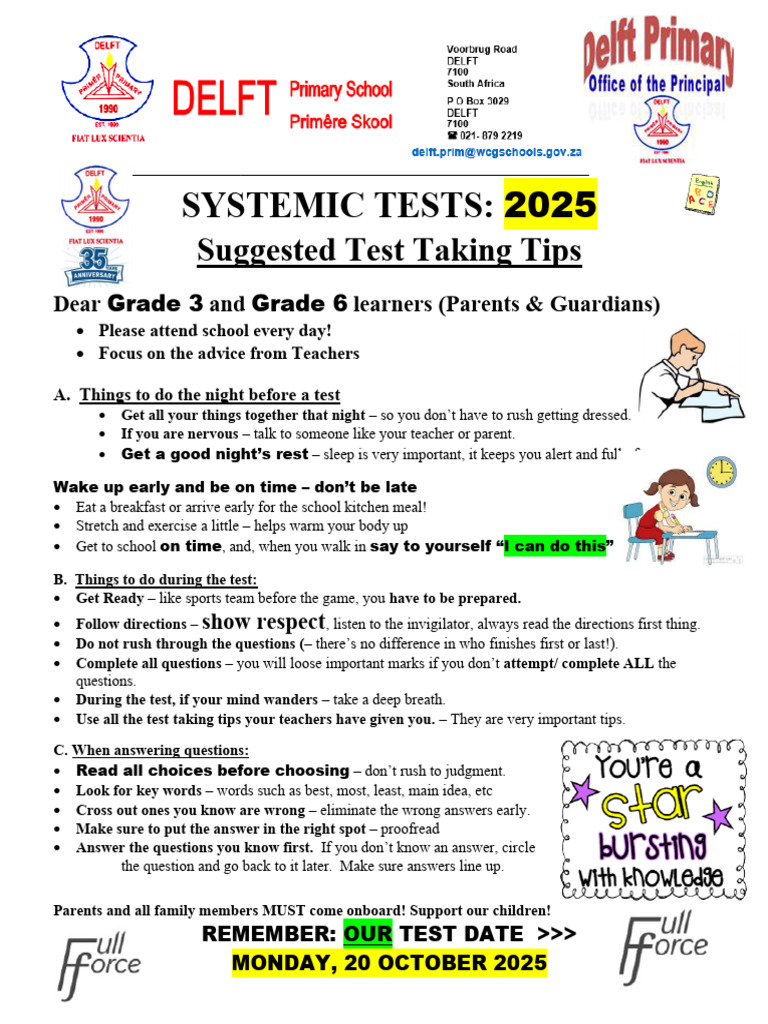 Test Taking Tips for 2025 Exams | PDF
