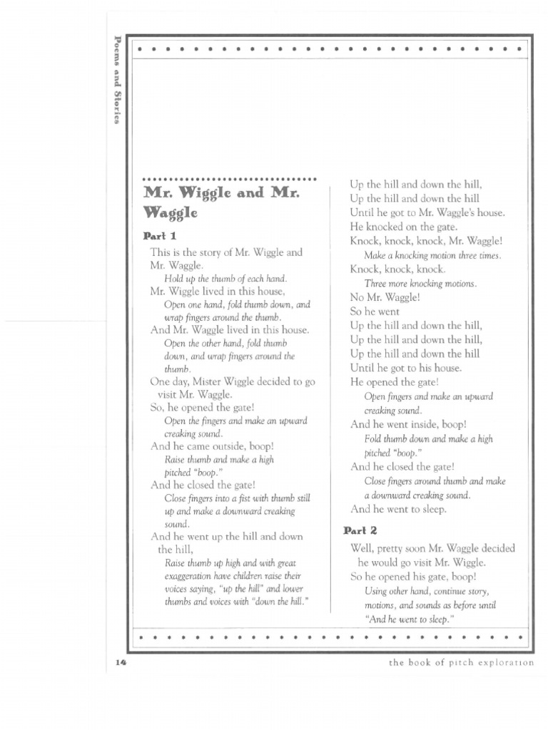 Mr. Wiggle and Mr. Waggle | PDF