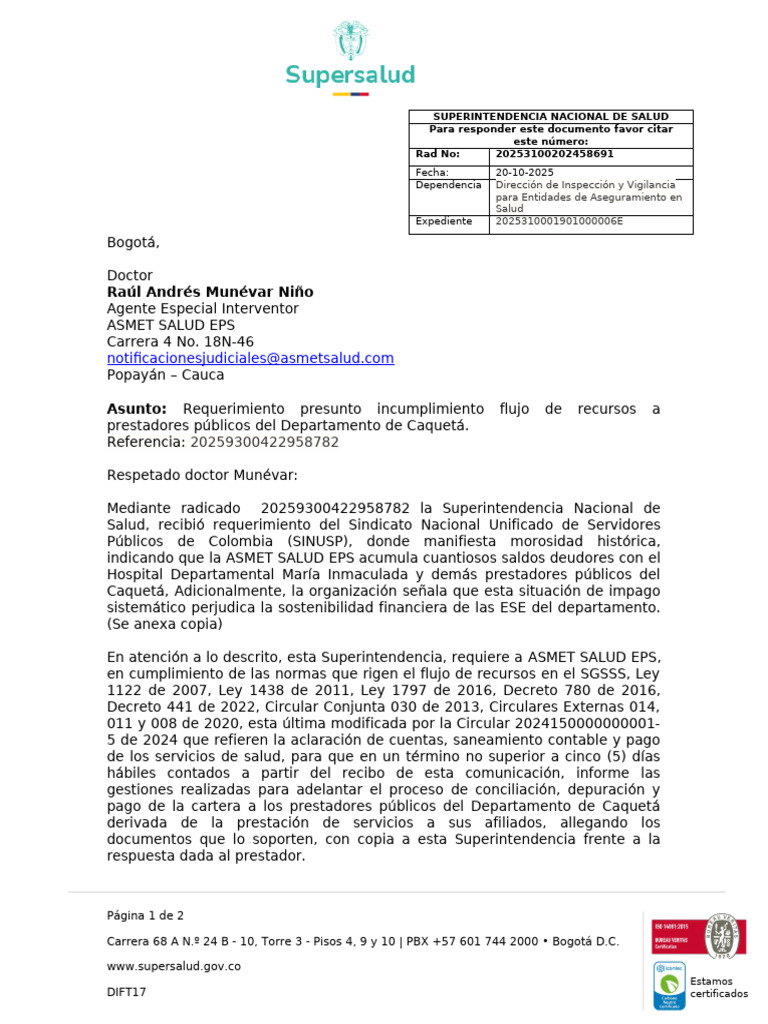 TRABAJO DEL SINDICATO SINUSP SOBRE LA SALUD | PDF | Libertad de ...