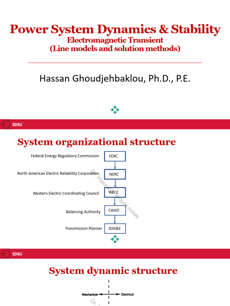 EE581 Final Lesson3 Electromagnetic Transient Numerical Integration ...