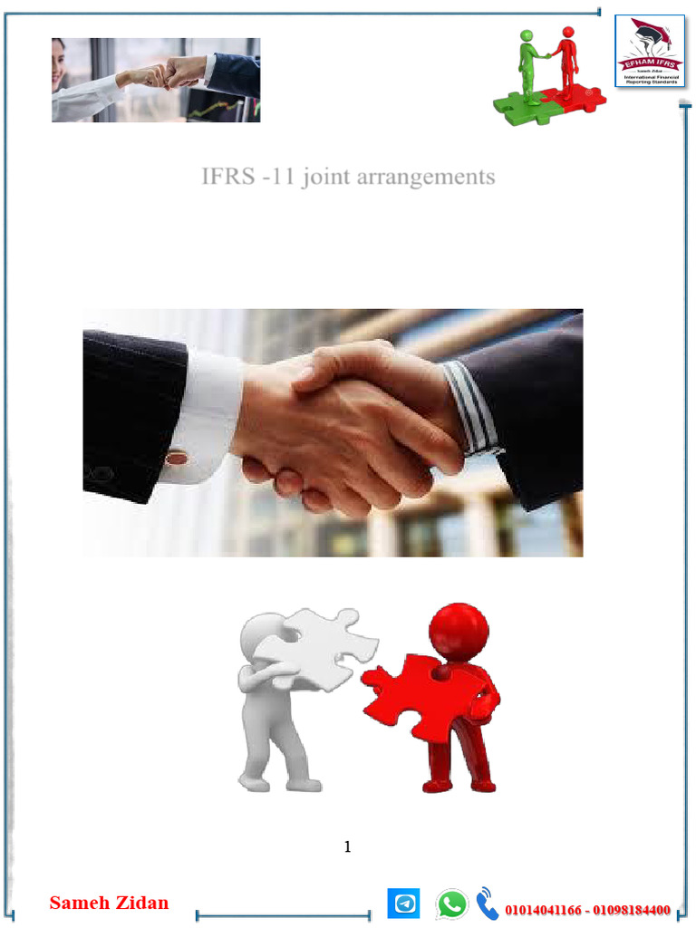 IFRS - 11 Joint Arrangement - 2023 | PDF | Equity (Finance) | International Financial Reporting ...